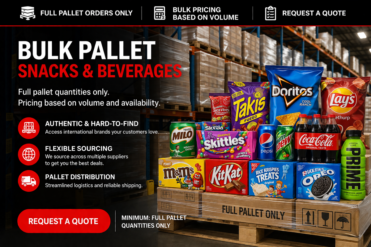 Wholesale Snacks & Beverages | Pallets, Liquidation & Bulk Deals ...